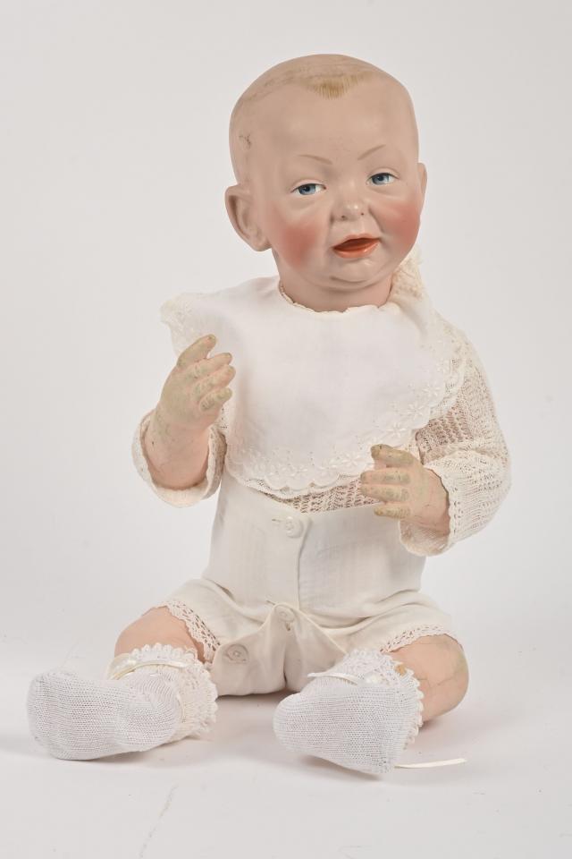 Beau Kaiser Baby, tête pleine en porcelaine marquée en creux "KR 100 49 ...