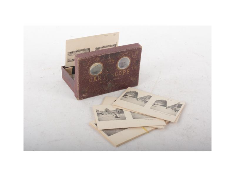 Cartoscope en carton gainé papier rouge - auctions & price archive