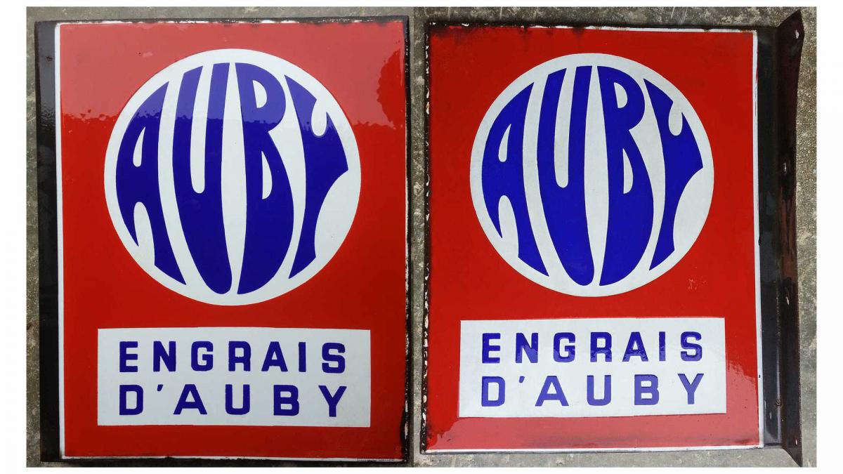 Collection de 300 Plaques publicitaires émaillées ancienne